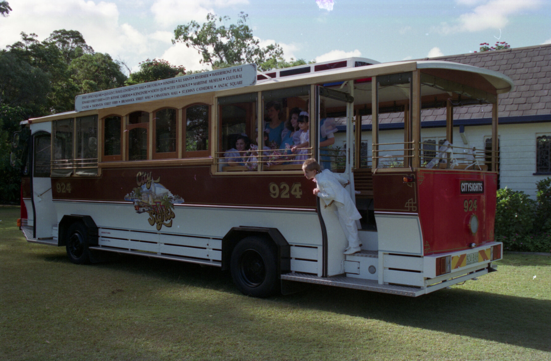 Council City Sights Lookabout Bus being used in a wedding ceremony ...